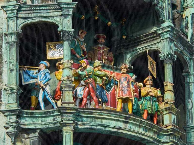 Glockenspiel am Marienplatz in München, tolles Erlebnis